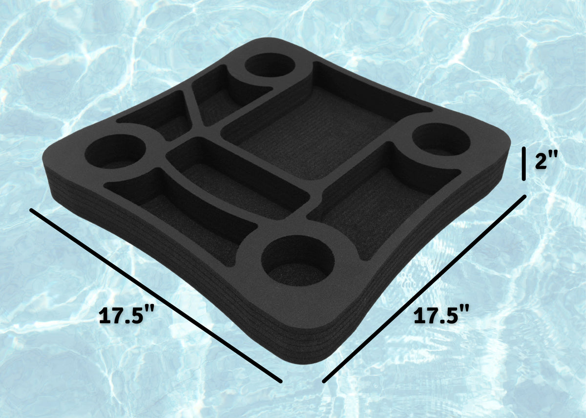 Floating Refreshment Table Pool Float 17.5" x 17.5" – PolarWhale.com