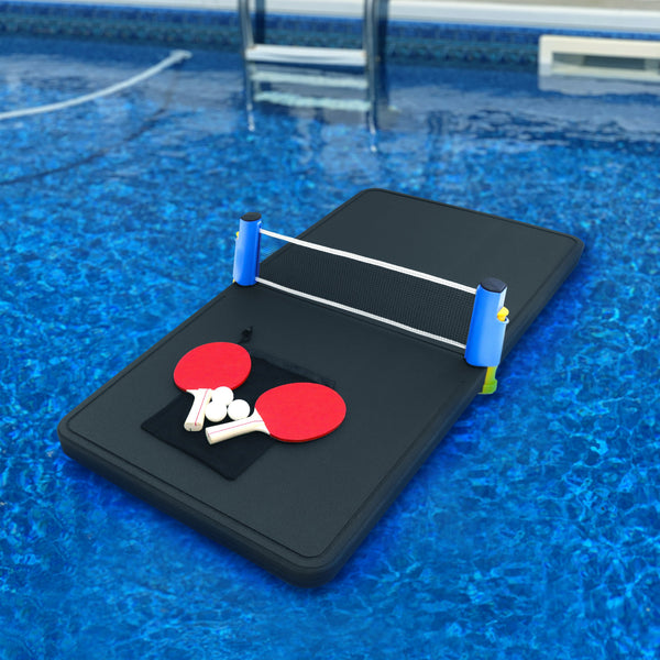 Floating Ping Pong Table Pool Float 4 Feet Long Includes Net, Paddles ...