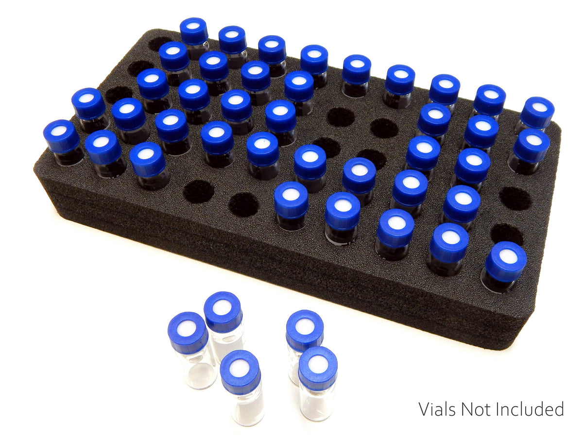 Centrifuge Vial Organizer Black Foam Storage Rack Stand Transport Hold ...