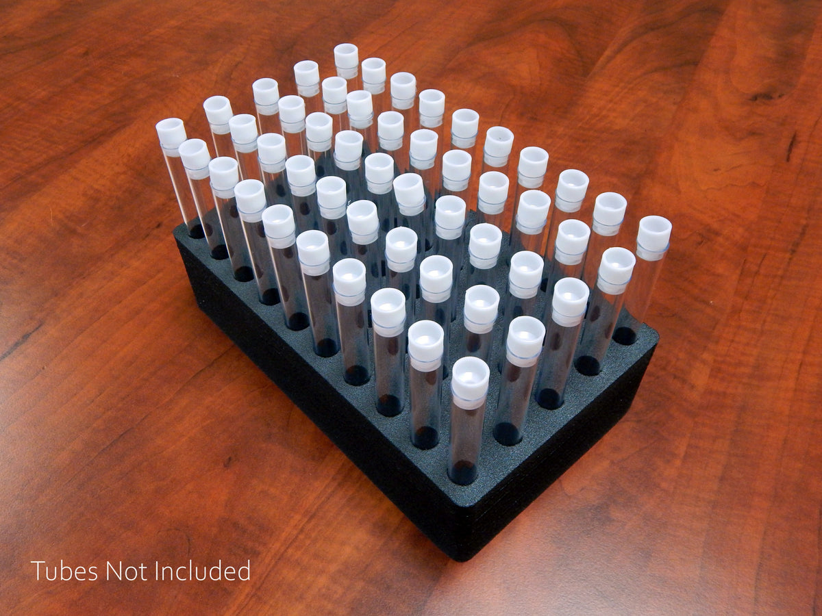 Test Tube Rack Black Foam Storage Rack Organizer Stand Transport Holds ...